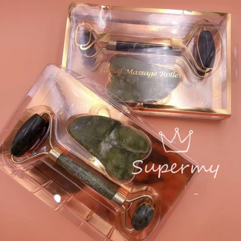 NEW 2in1 Gift Set JADE Beauty Wheel facial massage facial promotion ...