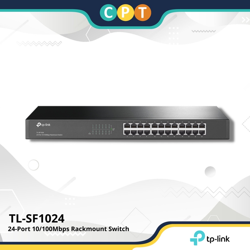 TP-Link TL-SF1024 24-Port 10/100Mbps Rackmount Switch | Shopee Philippines