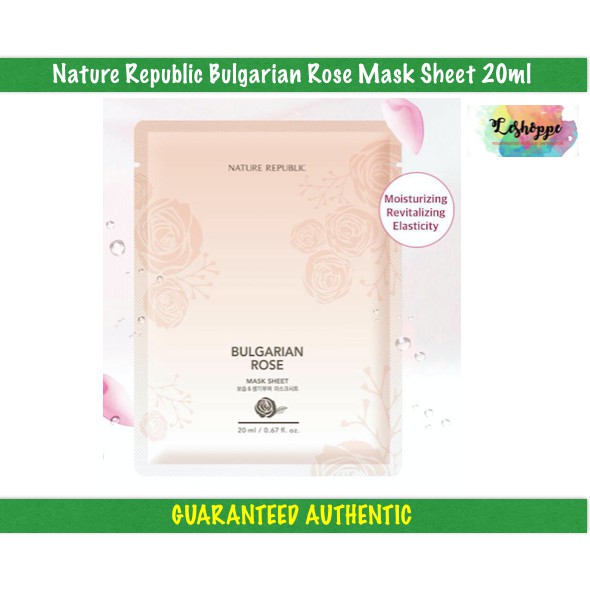 Nature Republic Bulgarian Rose Mask Sheet 20ml | Shopee Philippines