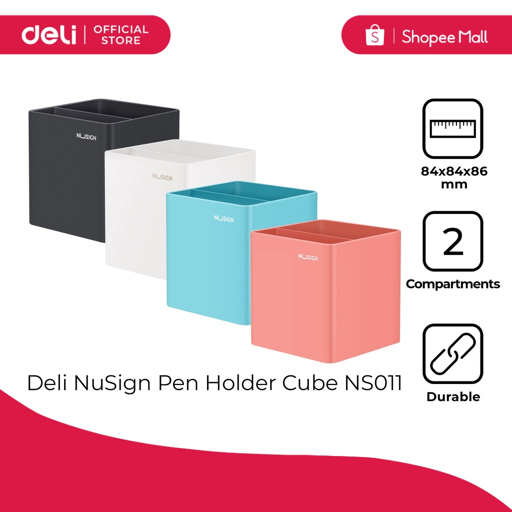 Deli NS011 NuSign Pen Holder Cube 1PC [79NS011] | Shopee Philippines