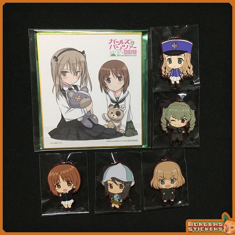 Girls und Panzer Rubber Keychains and Shikishi. [AUTHENTIC] | Shopee ...