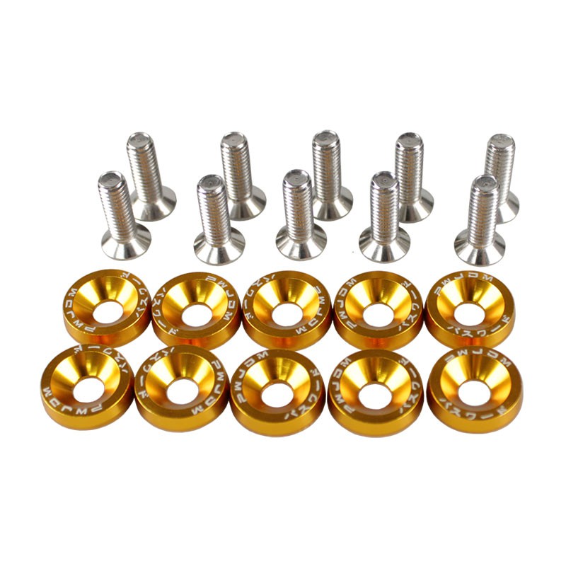 M6 JDM Car Modified Hex Fasteners Fender Washer Bumper Engine Concave ...