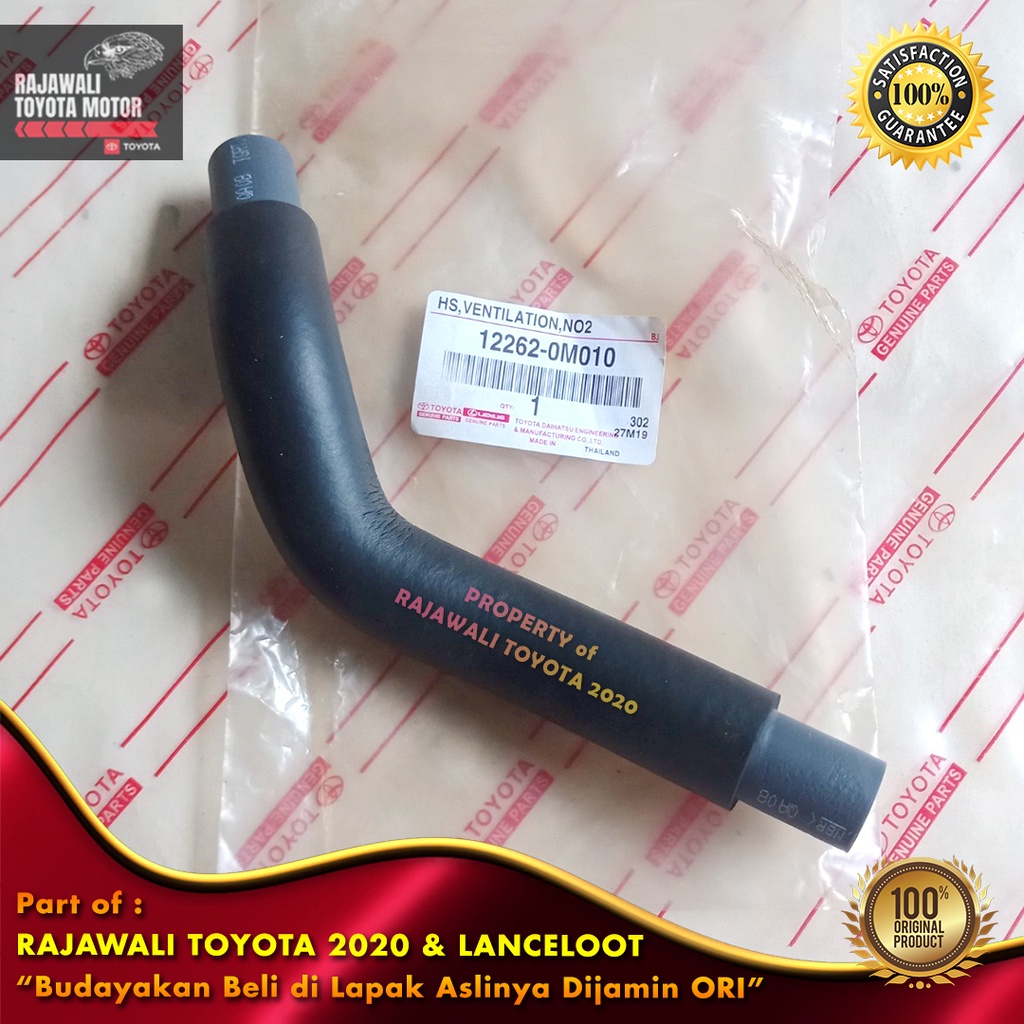 Vios & Yaris 2002-2016 Short Bypass Eve Hose Ventilation Hose Valve ...