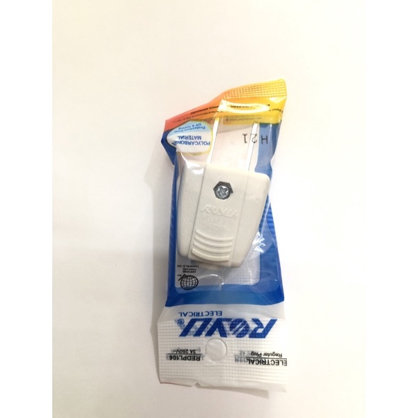 Royu regular plug rubber plug 10A 250V. heavy-duty 15A 250V | Shopee ...
