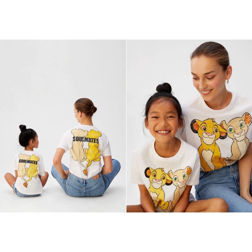 Mom & son couple clothes / zara simba couple t-shirts / women's tops ...