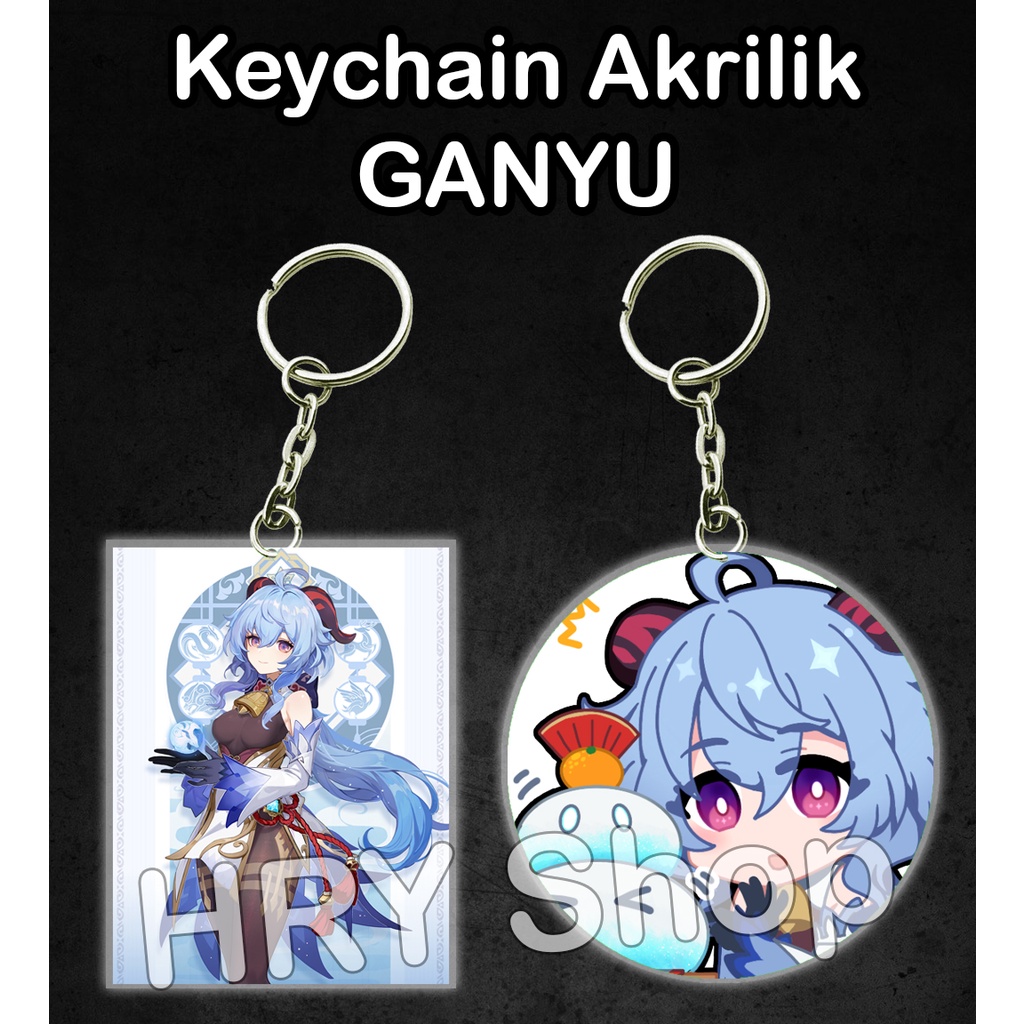 Ganyu Keychain (GET 2) Genshin Impact (Merchandise / Keychain Genshin ...