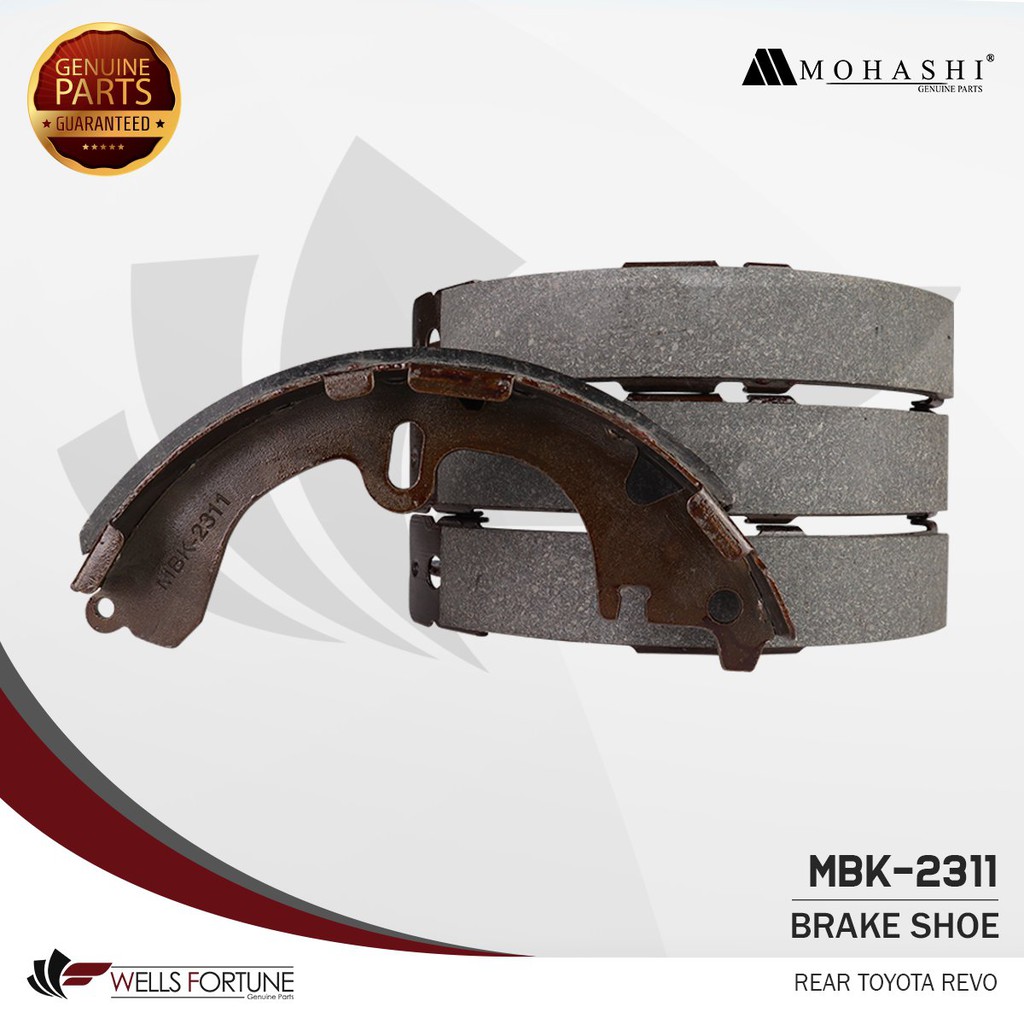TOYOTA REVO REAR MOHASHI BRAKE SHOE (4PCS) | Shopee Philippines
