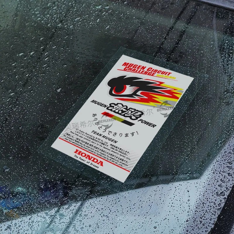 Honda Car Windshield Electrostatic Stickers Car Static Sticker Interior ...