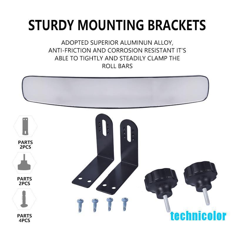 TCPH Golf Cart Rear View Mirror, 180 Degree Rear View Mirror 16.5 ...