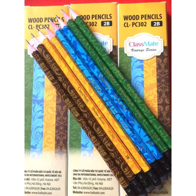 Classmate CL-PC302 wooden pencil with eraser | Shopee Philippines