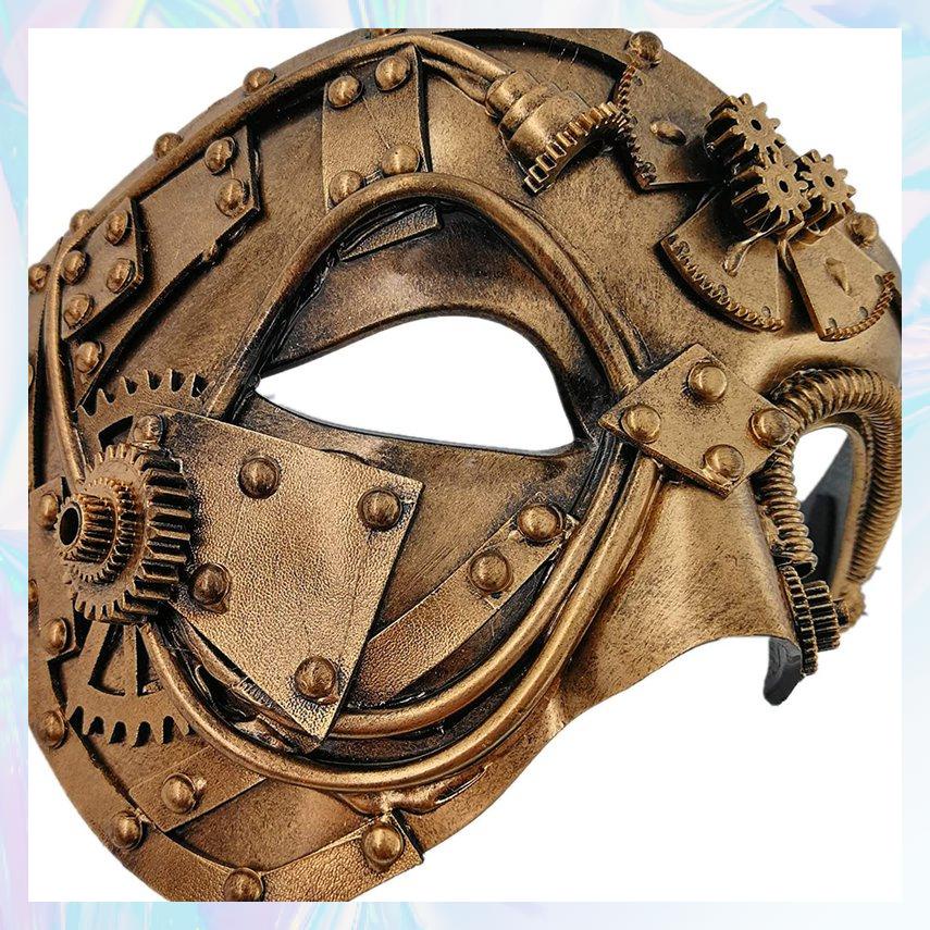^ALL^Punk Style Venetian Mask Helmet Mechanical Men Steampunk Cosplay ...