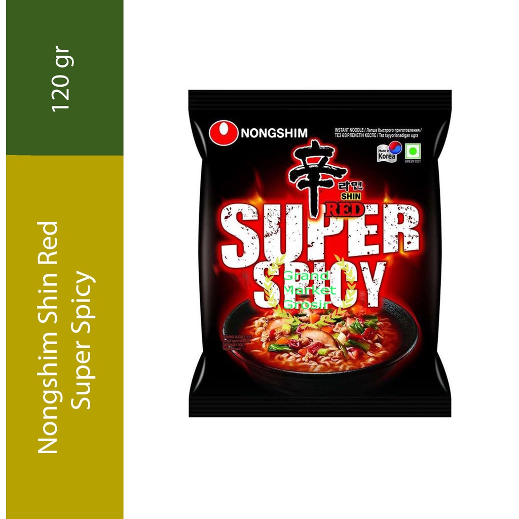 Nongshim Shim Red Super Spicy Ramyun Instant Noodle 120gr | Shopee ...