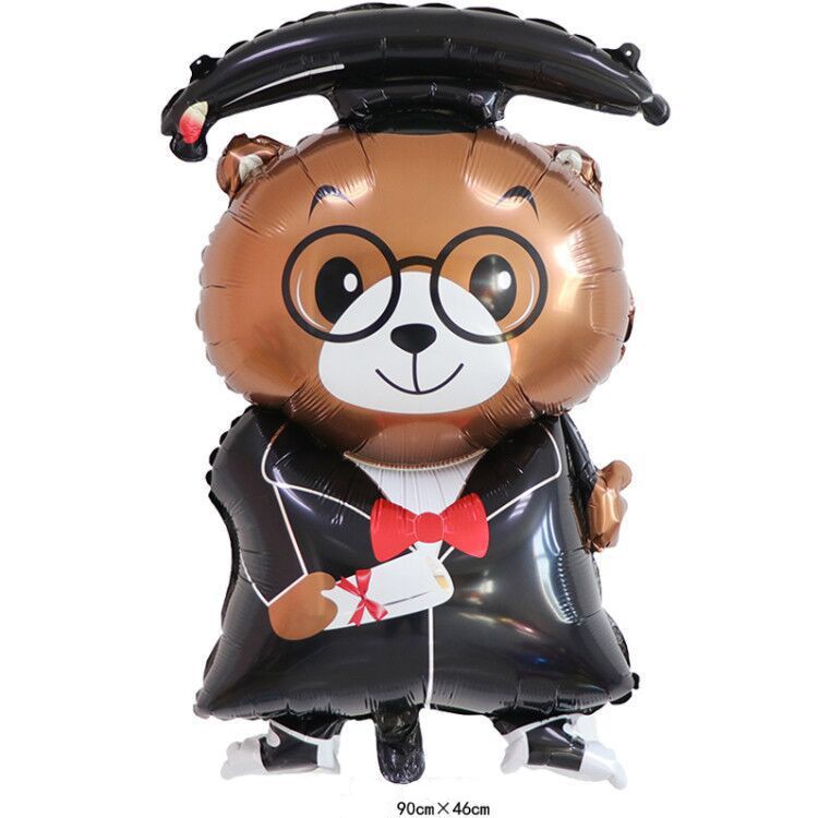 Graduation Balloons Cartoon Animal Big Foil Balloon for Graduation ...