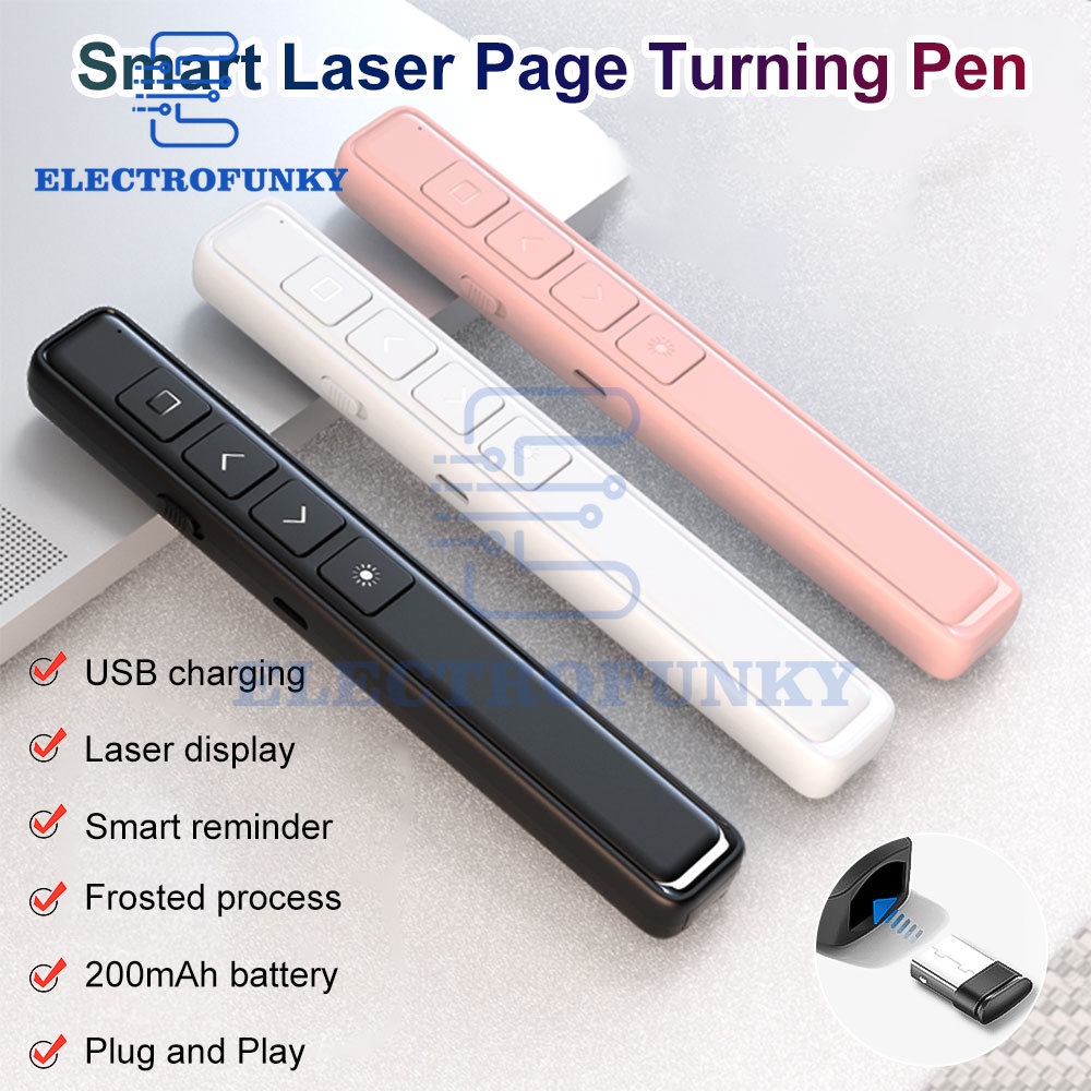 2.4GHz Wireless Flip Pen PPT Slide USB Charging Clicker for Powerpoint ...