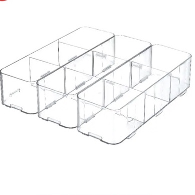 Varina Interlocking Organizer 3x3 (Clear) | Shopee Philippines
