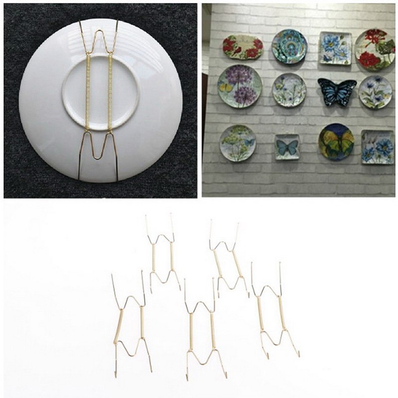 HS1 5PCs Plate Spring Flexible Wire Wall Dispaly Holder Hanging Art ...