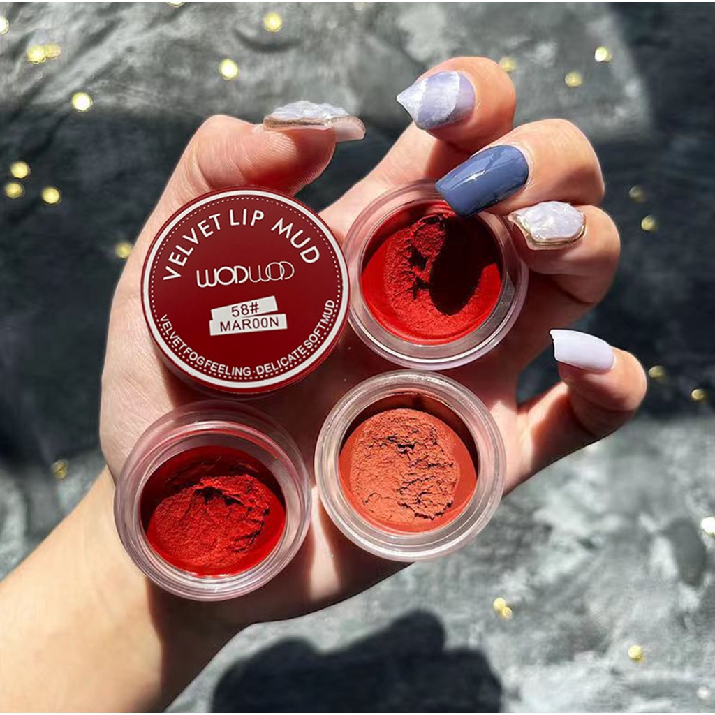wodwod Creamy Matte Lip and Cheek Mud with 4 Shade | Shopee Philippines