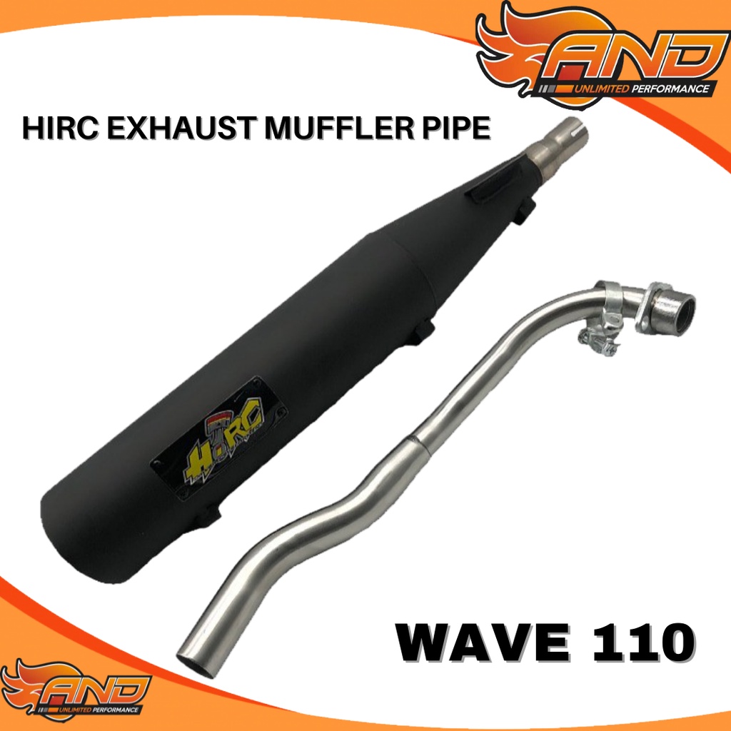 HIRC POWER DEVELOPMENT WAVE110 TAIWAN EXHAUST MUFFLER PIPE AND ...