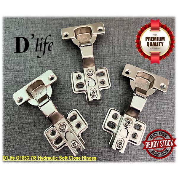 D'Life G1833 7/8" Hydraulic Soft Close Hinges Inset Hinges Kitchen ...