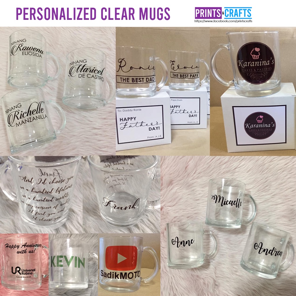 Personalized Clear Mugs | Shopee Philippines