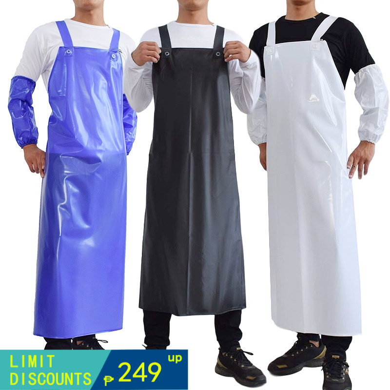 PVC Strap Apron Waterproof Oil-Resistant Acid Alkali Resistant ...