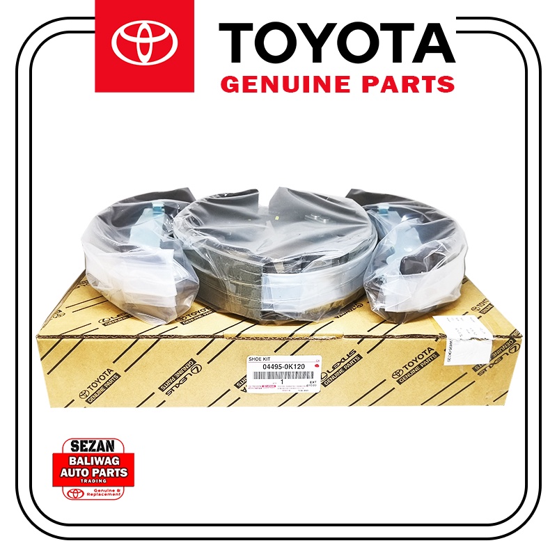 ORIGINAL TOYOTA BRAKE SHOE KIT FORTUNER HILUX 2005-2022 04495-0K120 ...