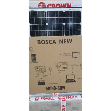 60 WATTS BOSCA SOLAR PANEL MONO GERMANY CELL | Shopee Philippines