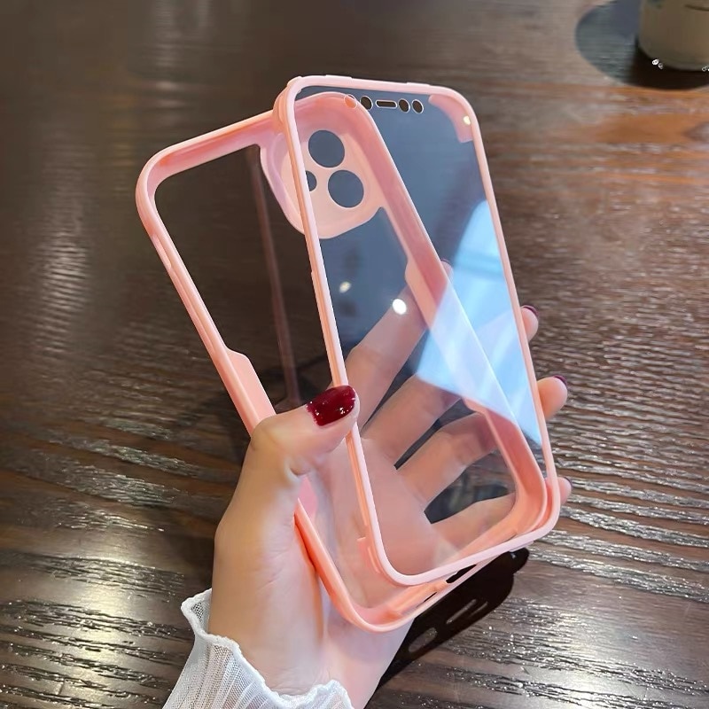 Clear Transparet 360 Full Protective Casing VIVO V23 T1 5G Y75 Y20 Y20s ...