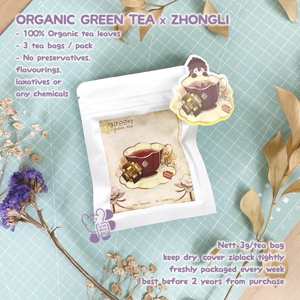 Genshin Impact Archon Organic Tea Series (3 teabags/pack) | Shopee ...