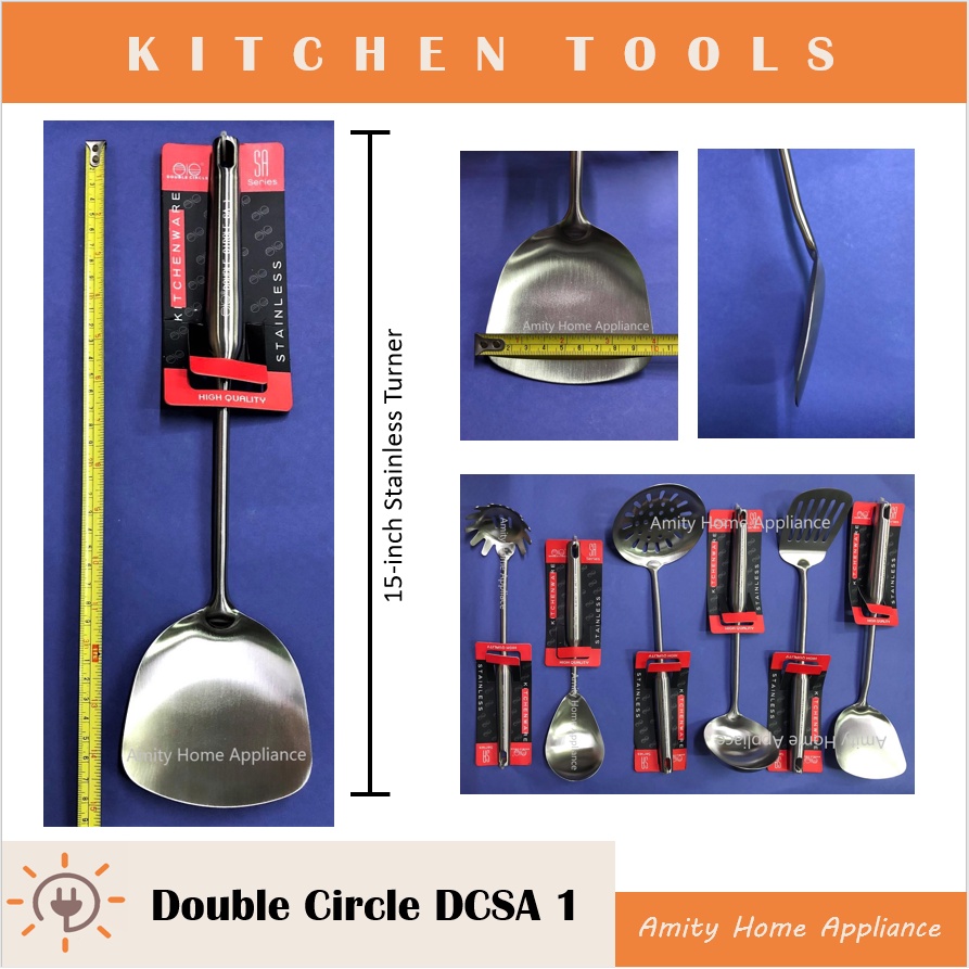 Double Circle Stainless Turner Kitchen Tools and Utensils DCSA1 ...