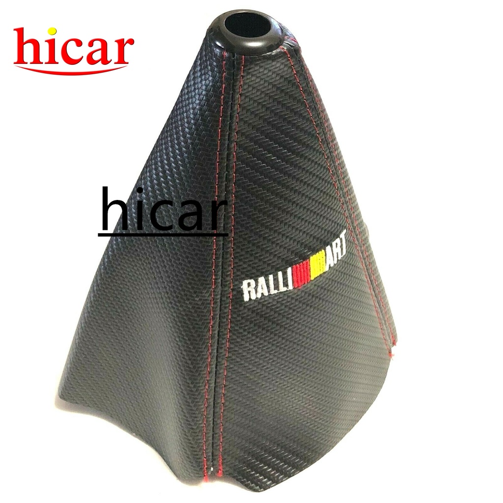 MUGEN POWER RALLIART NISMO Carbon Look shift knob Shifter Boot Cover ...