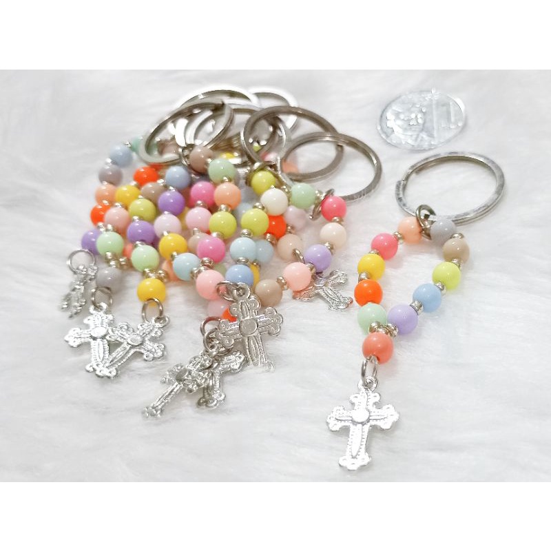 Rosary Keychain for Birthday and Christening Giveaways | Shopee Philippines
