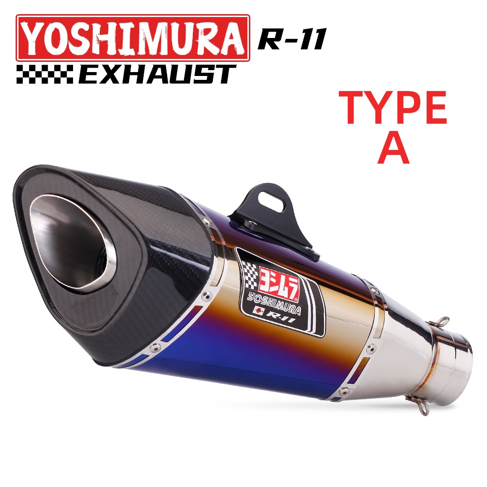 60mm Inlet Universal Moto Exhaust Pipe Exhaust Muffler Pipe Canister ...