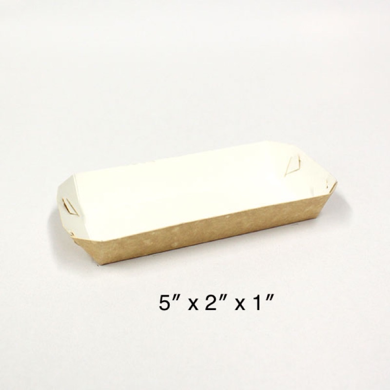 50pcs Food Tray Paper Plate for Fries and Nachos (small serving for ...