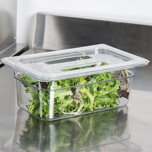 Food Pan - Gastronom Pan - Insert 1/4 Transparent Acrylic Polycarbonate ...