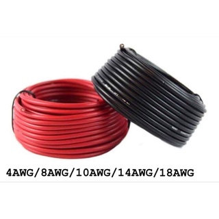 SILICONE WIRE 4AWG 8AWG 10AWG 12AWG 14AWG 18AWG GAUGE WIRE FLEXIBLE CABLE RED AND BLACK | Shopee ...