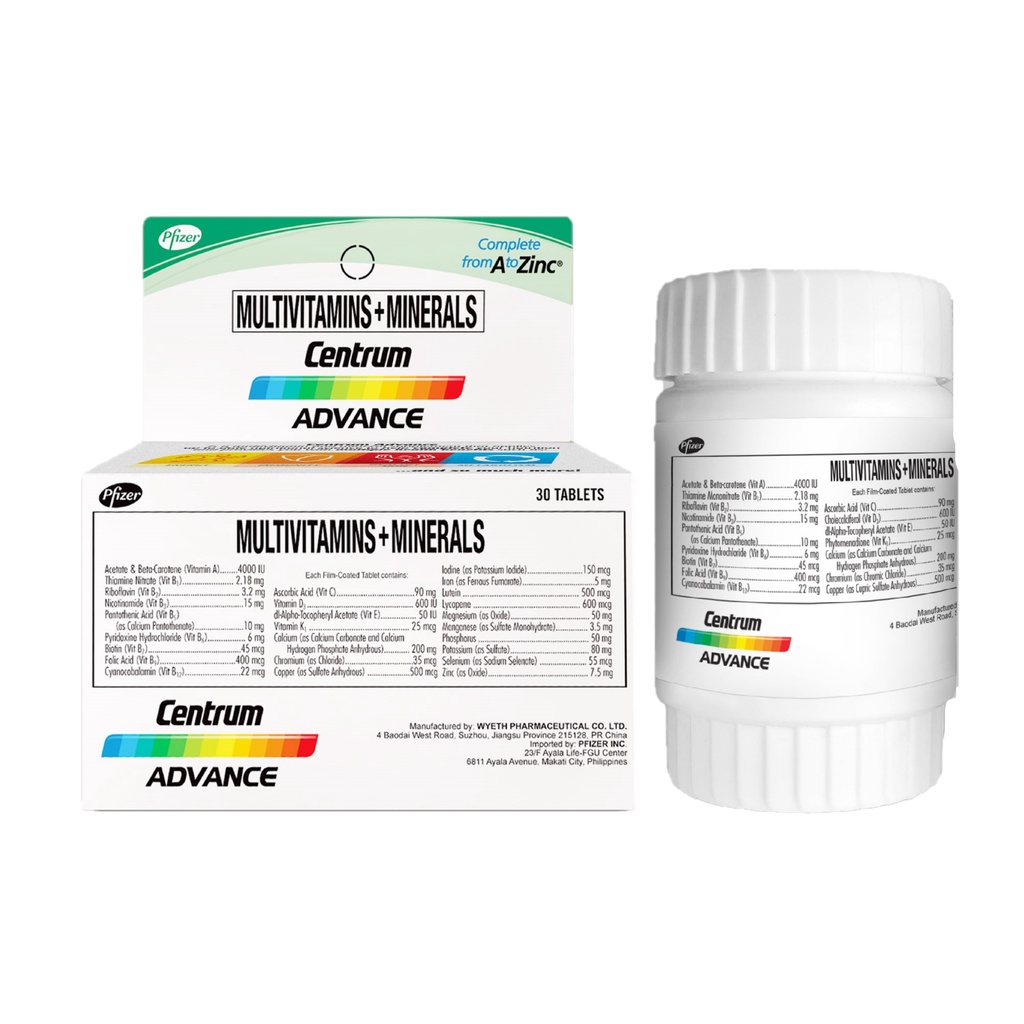 CENTRUM Advance Bottle of 30 Tablets | Shopee Philippines