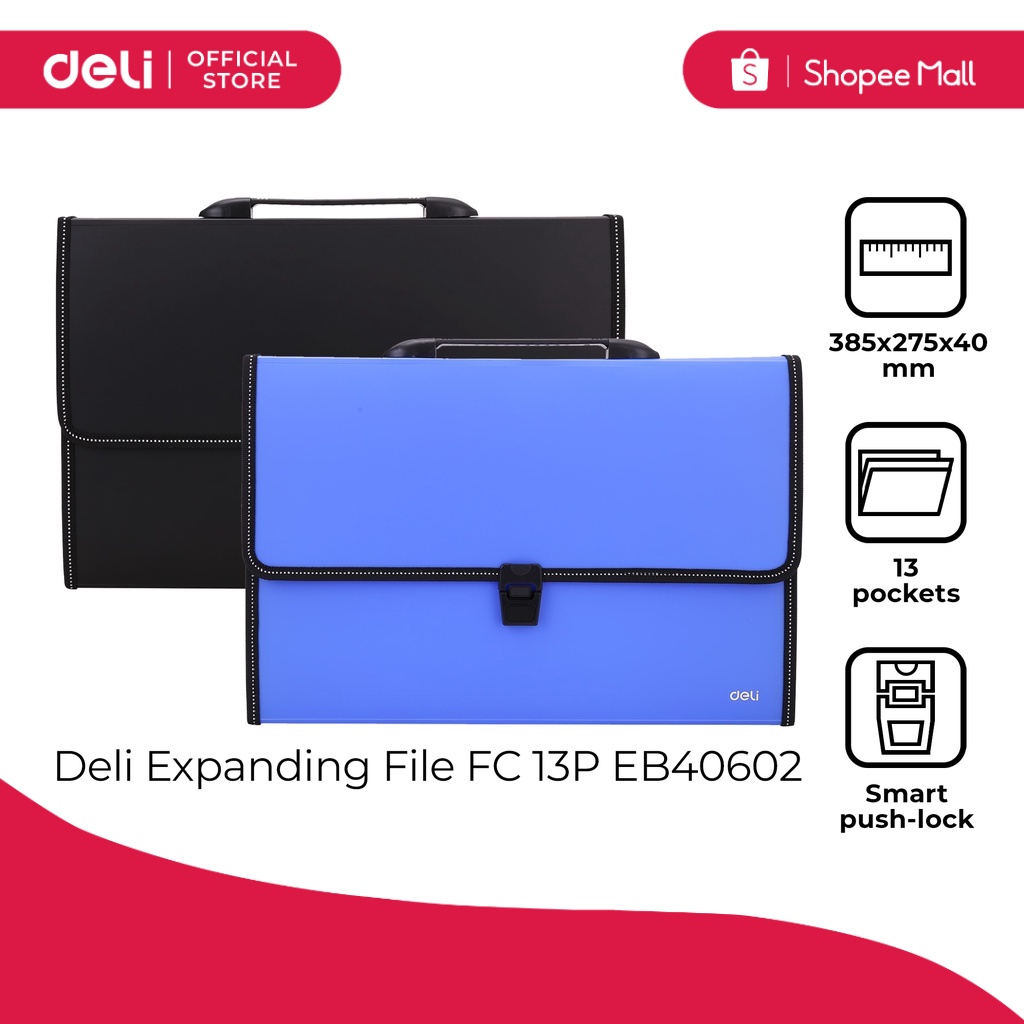 Deli EB40602 File & Folder Expanding File FC 13P (1PC) [7518B40602 ...