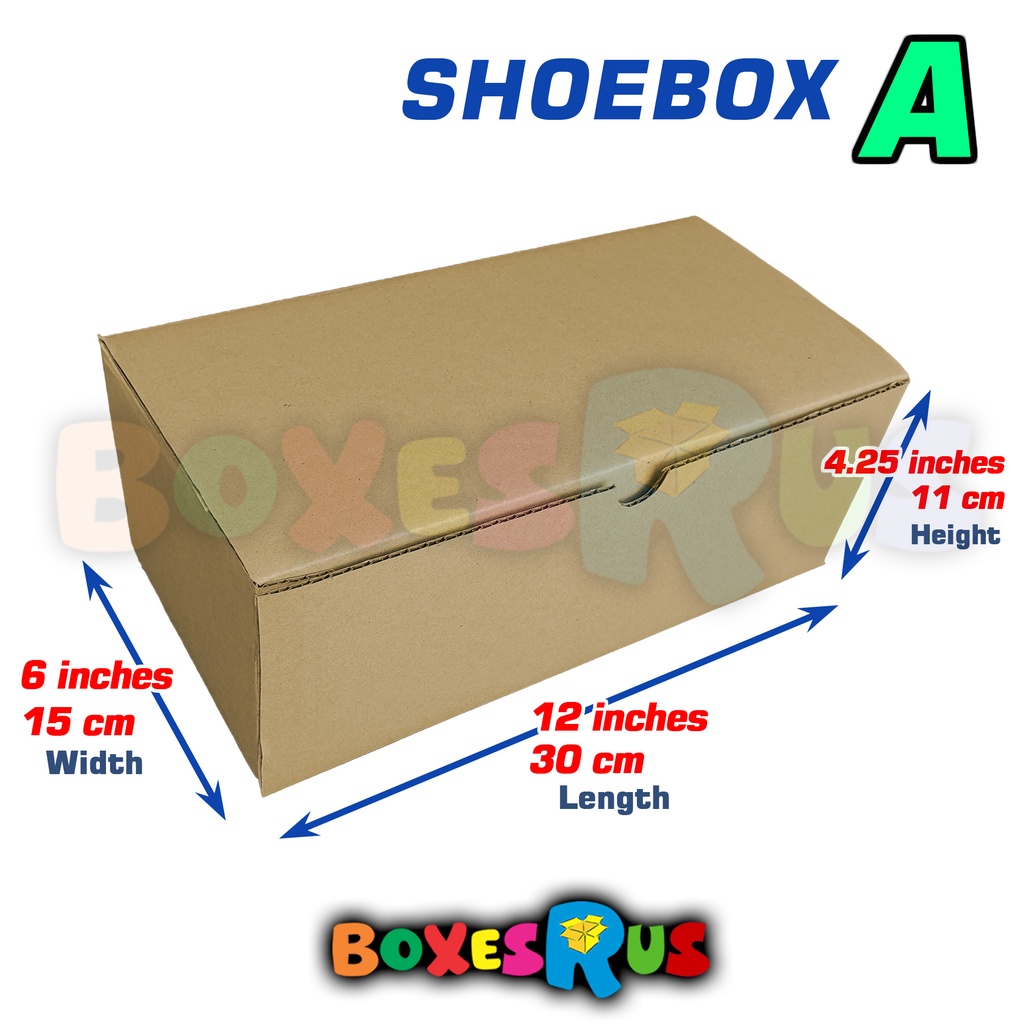 Shoe Box 10 Pieces Corrugated Fold and Tuck Design by Boxes R us | Shopee Philippines