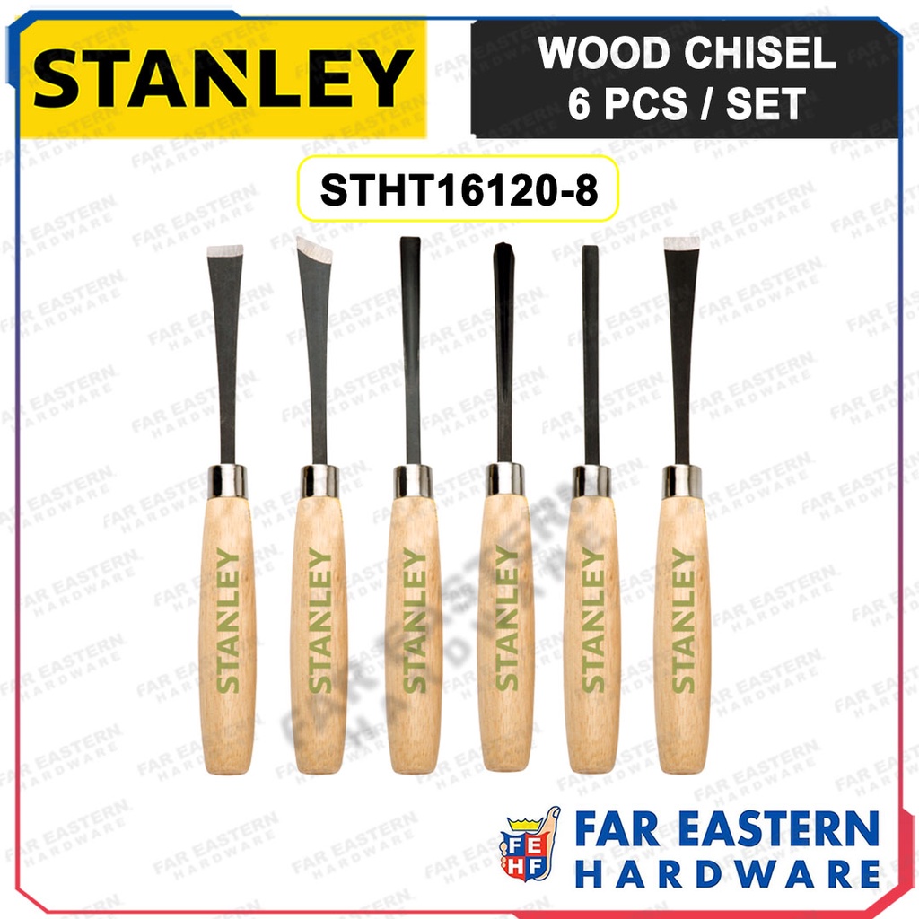 STANLEY Wood Chisel 6pcs Set STHT16120-8 STHT | Shopee Philippines