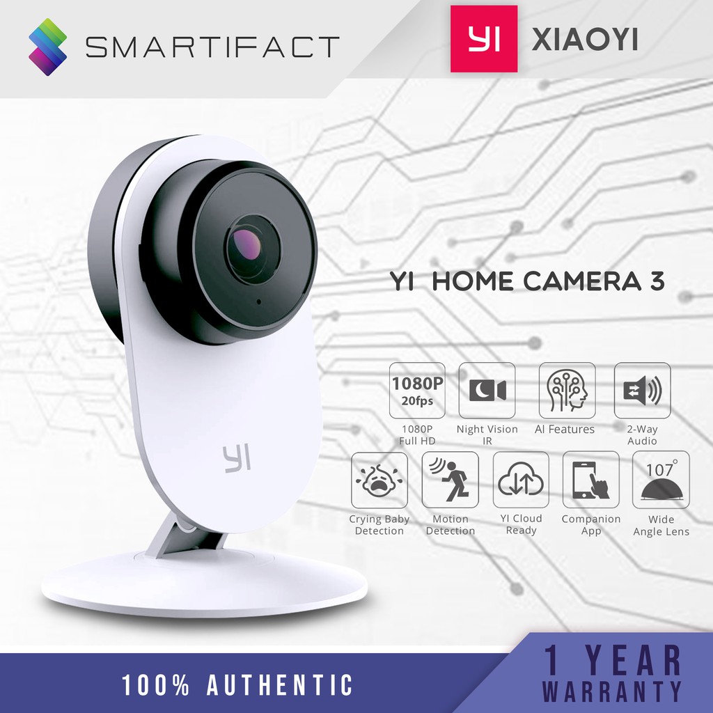 YI Smart Home Camera 1080p Security Surveillance System Indoor Cam ...