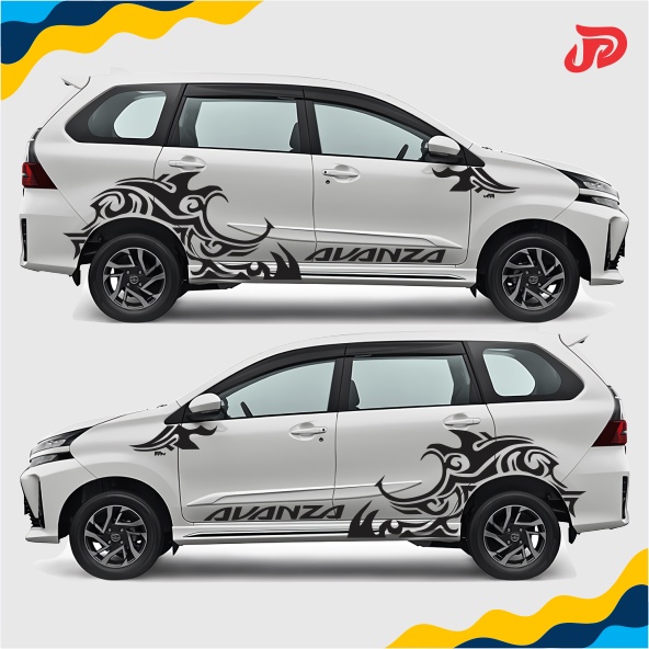 Sticker Striping Batik AVANZA Car Body Racing JDM Japan Toyota | Shopee ...