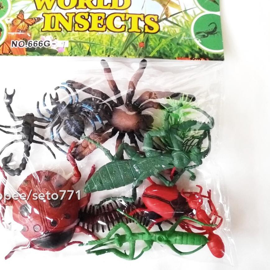 Insect Toys Animal Insect World Animal Rubber Bees Centipede Grasshopper Centipede | Shopee ...