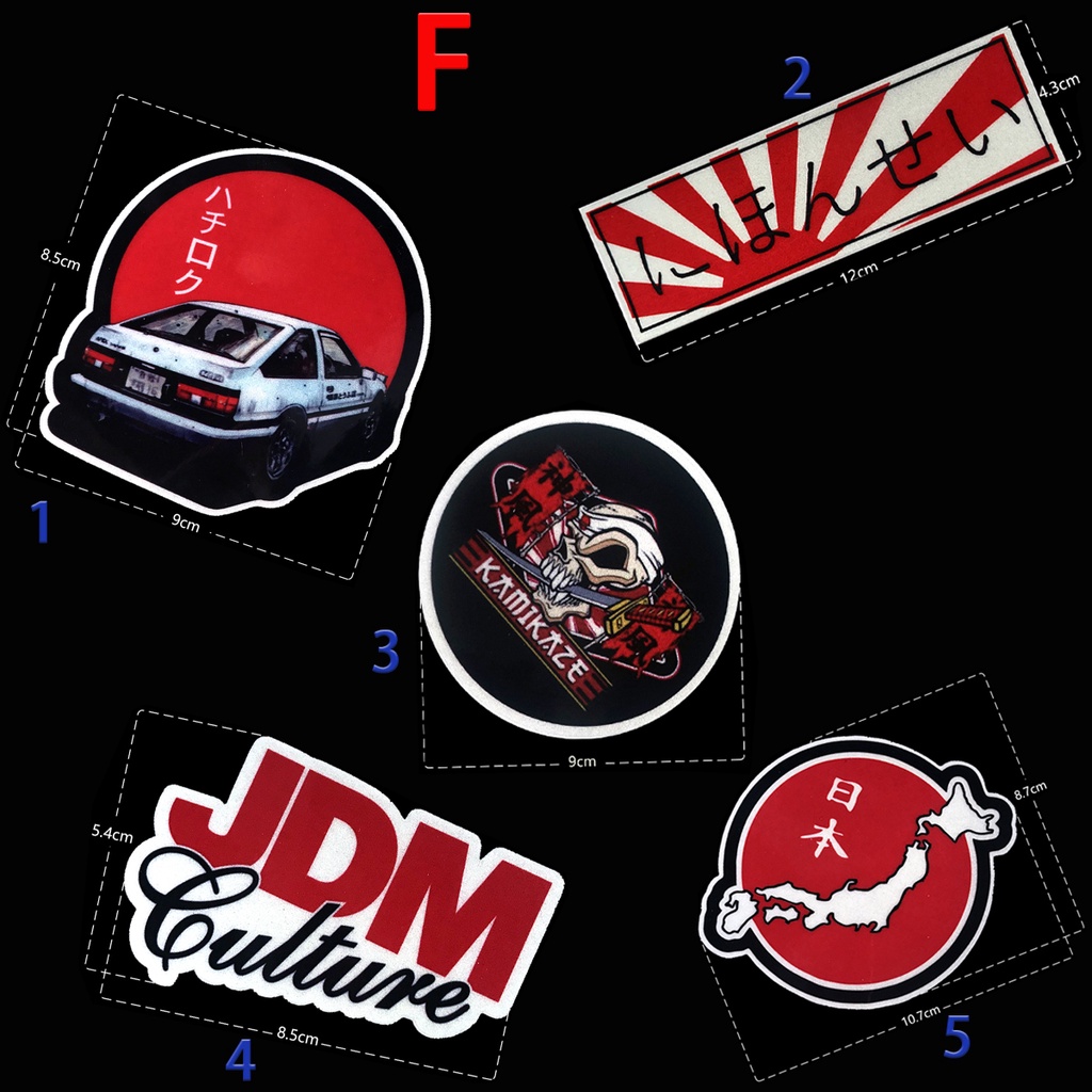 JDM brand new design high quality exquisite fashion car sticker JDM ...
