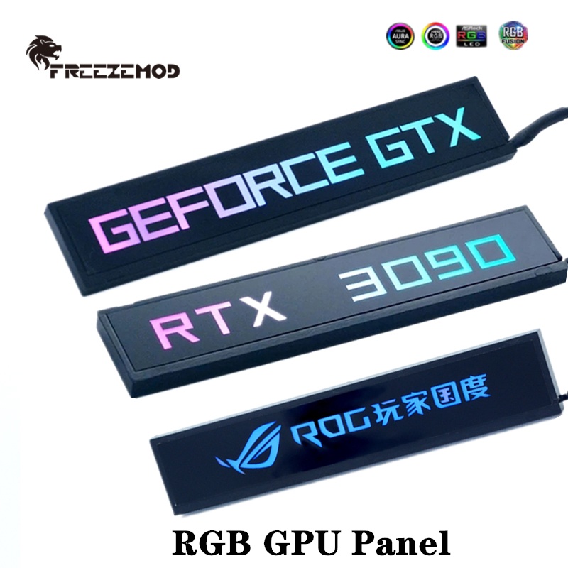 FREEZEMOD DIY RGB GPU Side Lighting Panel,Graphics Card Backplate,VGA ...