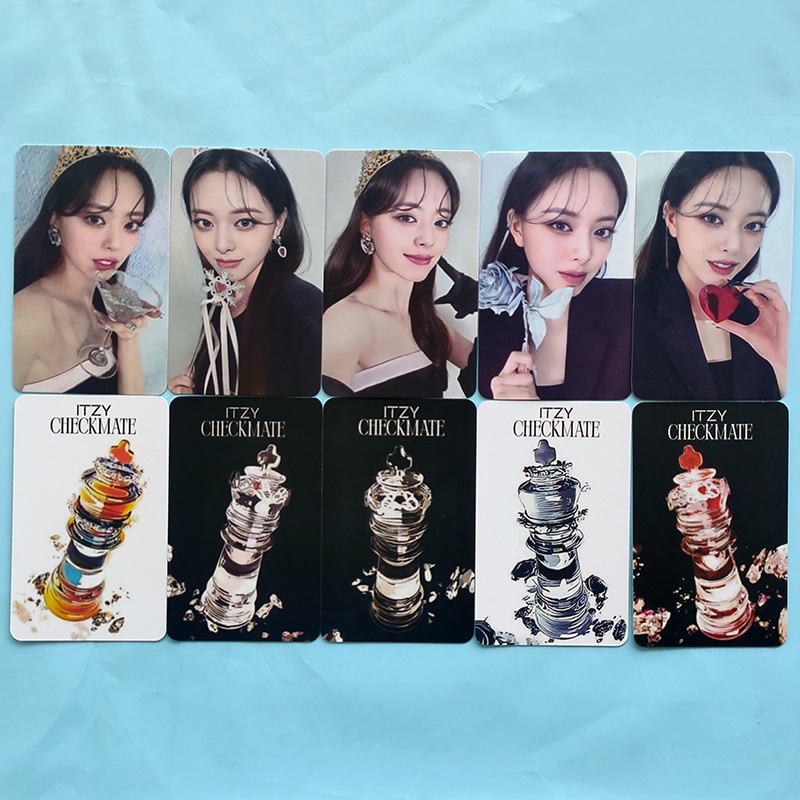 5pcs/set ITZY photocards CHECKMATE Ryujin Yeji collection card Postcard ...