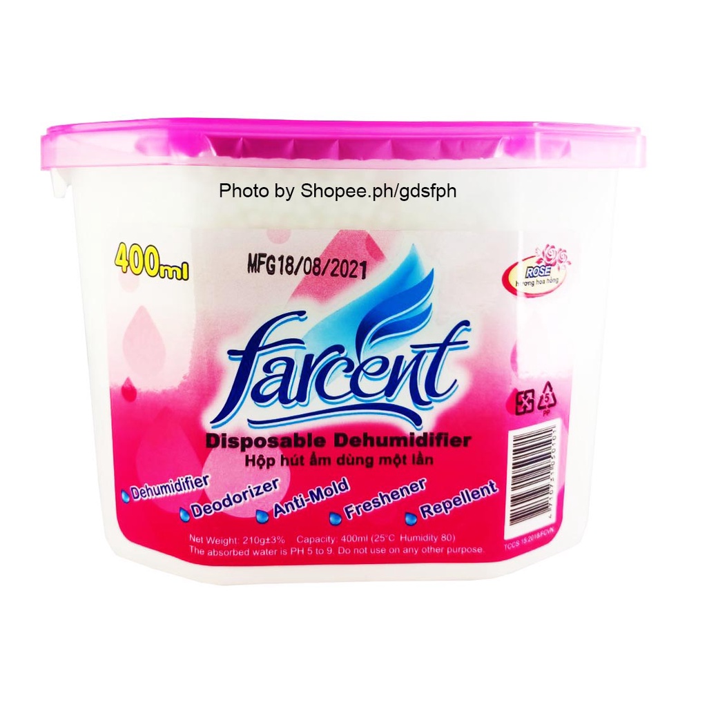 Farcent Disposable Dehumidifier 400ml GDSFPH_S4 | Shopee Philippines