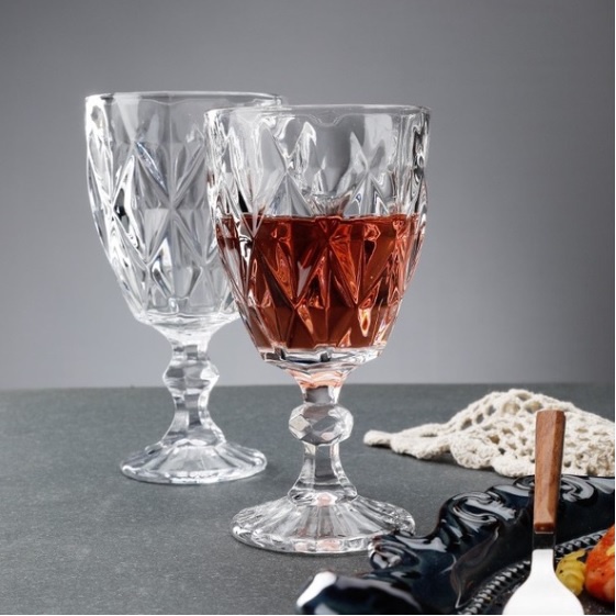 LG DSKB151A/DSKB151B 340ml European red wine glass embossed wine glass ...