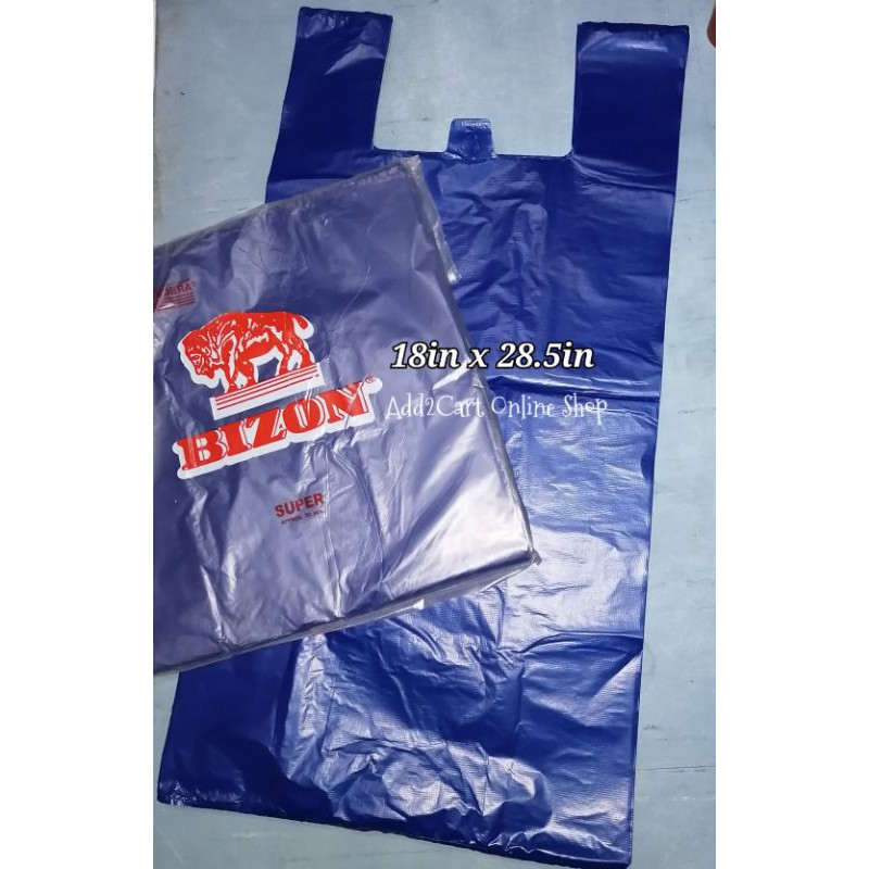 Bizon Super Jumbo Big Blue Plastic Bag XXXL 10s 25s 50s | Shopee ...