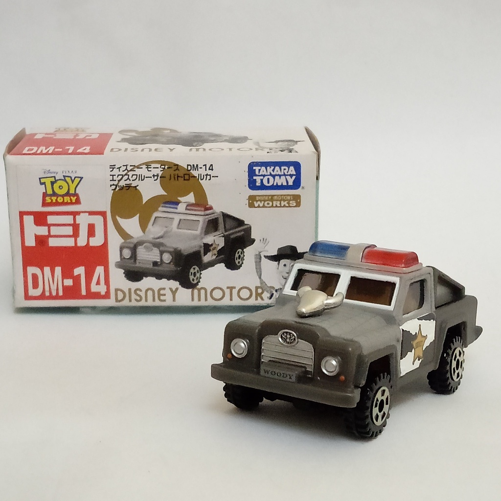 Tomica DM-14 EX-Cruiser Patrol Woody Disney Motors Takara Tomy Diecast Police Car Miniature Kids ...